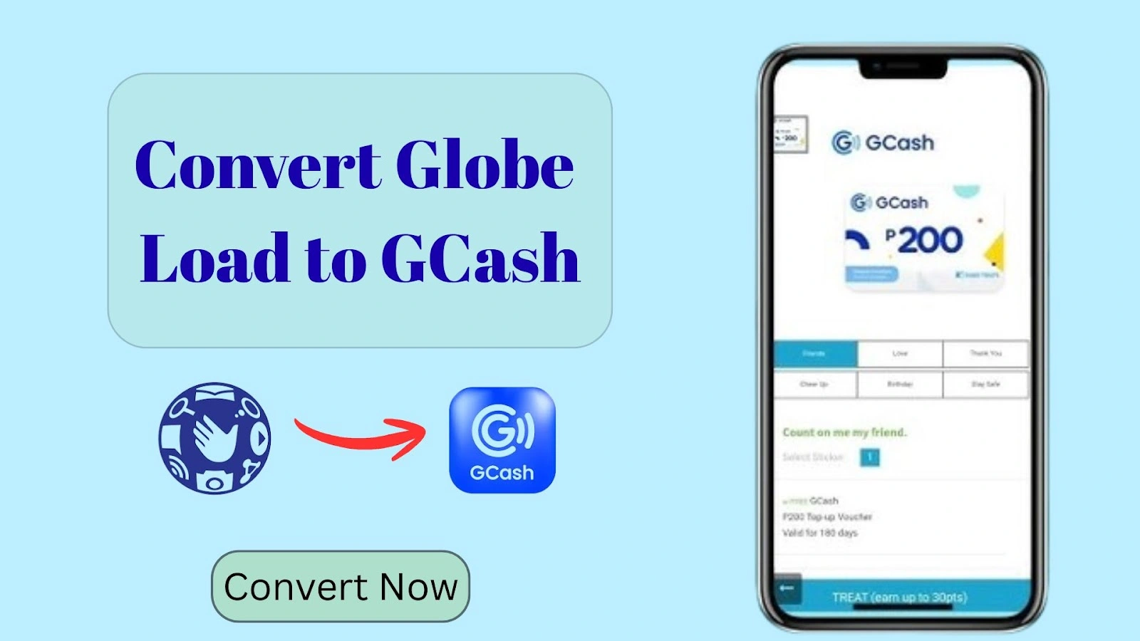How To Convert Globe Load To GCash - Convert Load & Rewards